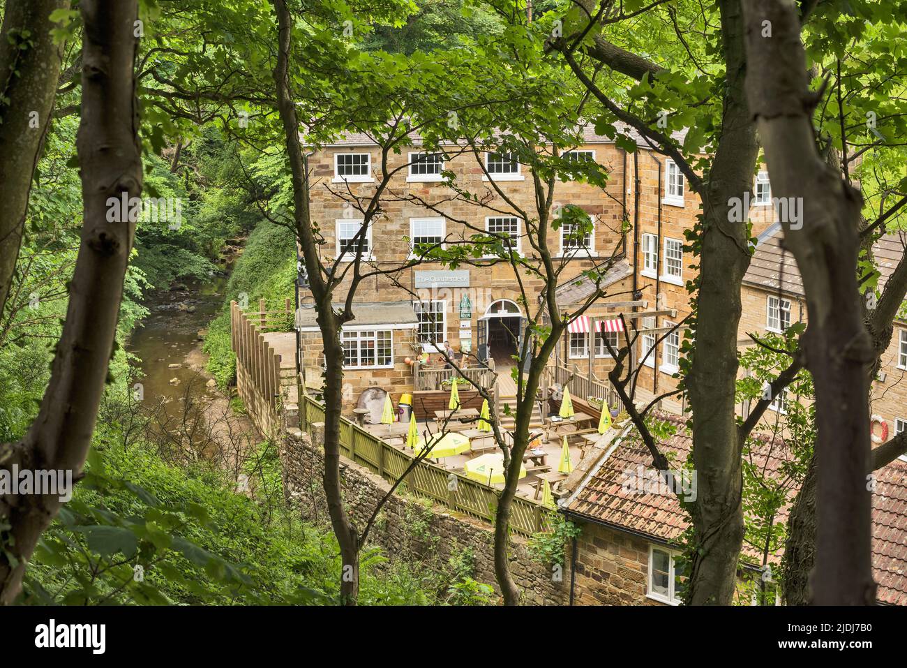 Youth Hostel at Boggie Hole, Robbin Hood's Bay, North Yorkshire coast ...