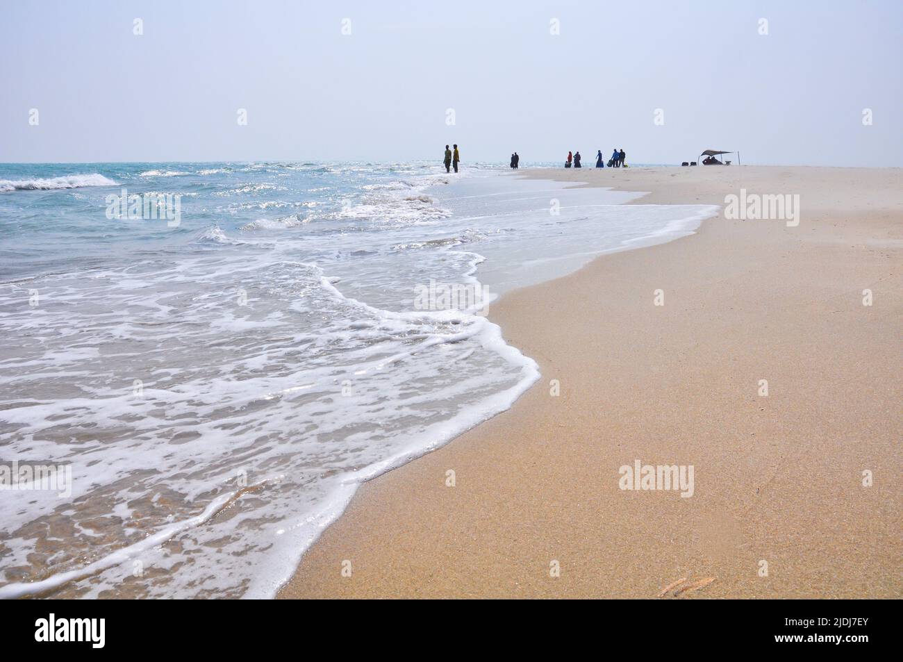 Dhanushkodi Beach lies on the tip of the Rameswaram island, Arichal ...