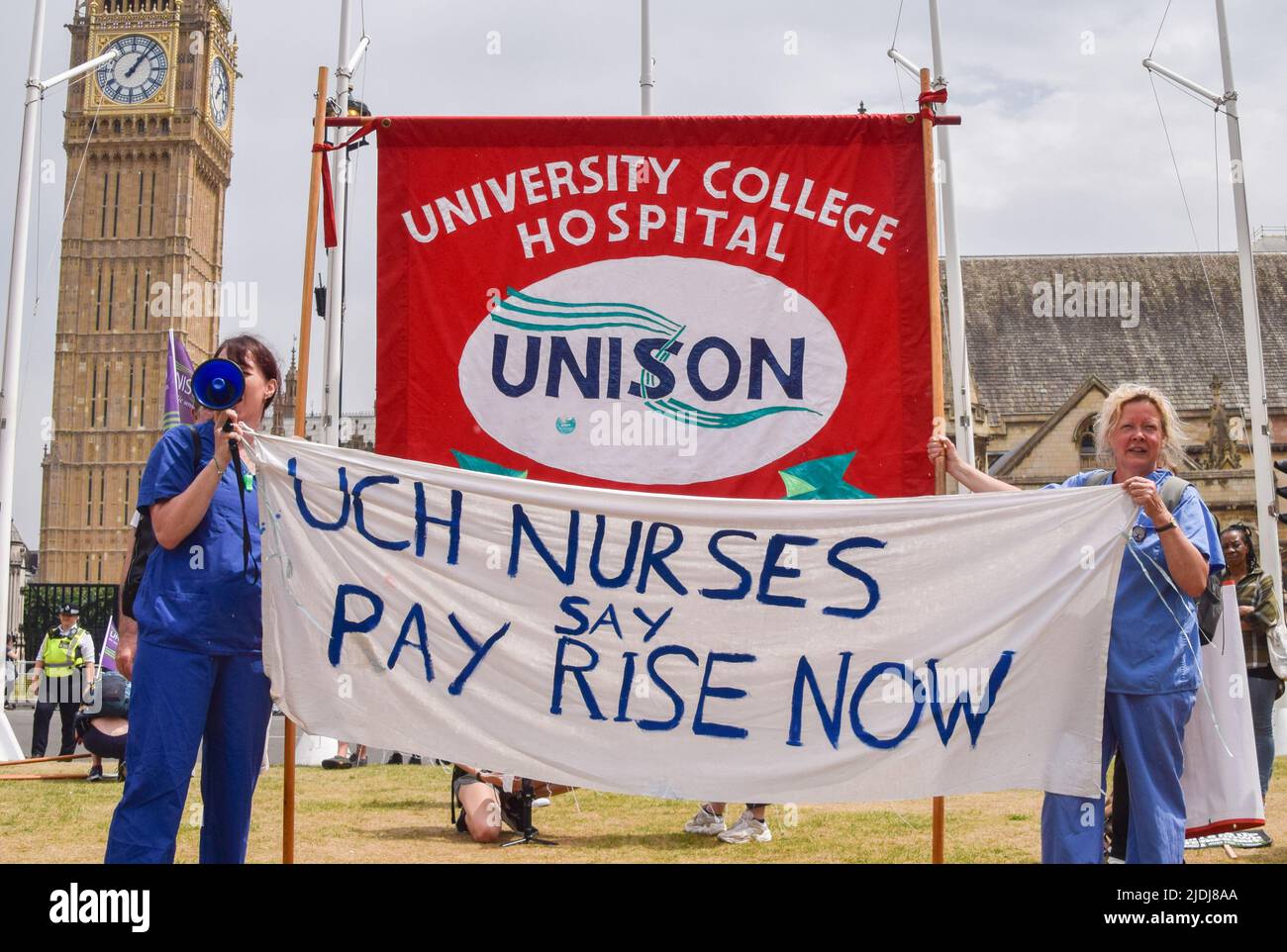 Unison union worker protest placard hi-res stock photography and images ...