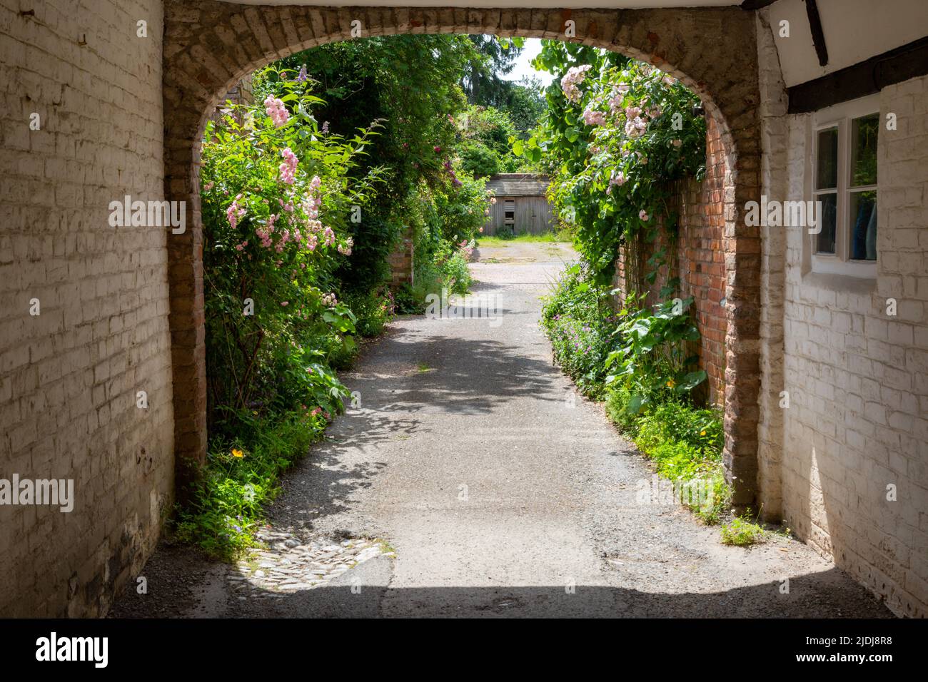 Pretty archway, Ledbury, Herefordshire, UK, 2022 Stock Photo - Alamy