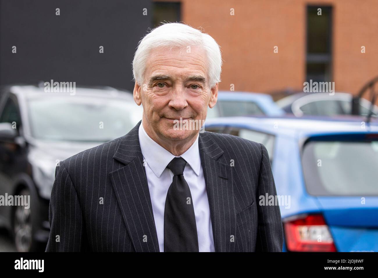 UTV News Presenter Paul Clarke attending the funeral of his former ...