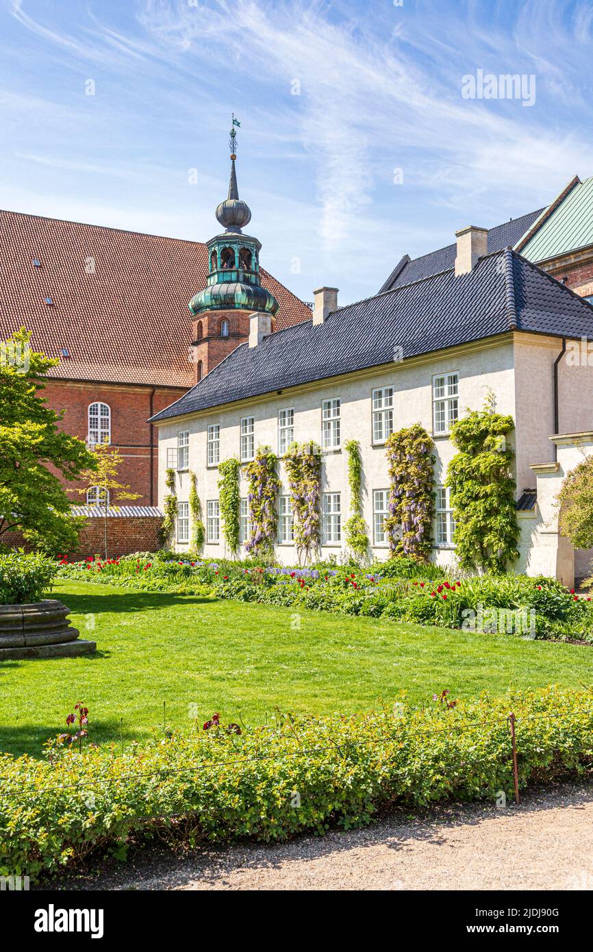 A traditional building in the Royal Library Garden (Det Kongelige ...