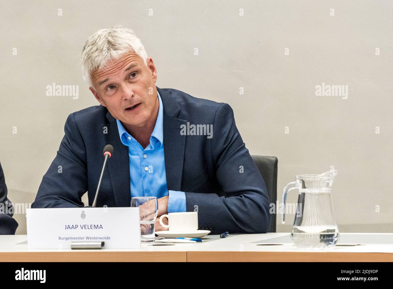 2022-06-21 18:31:27 THE HAGUE - Jaap Velema, Mayor of Westerwolde, in ...