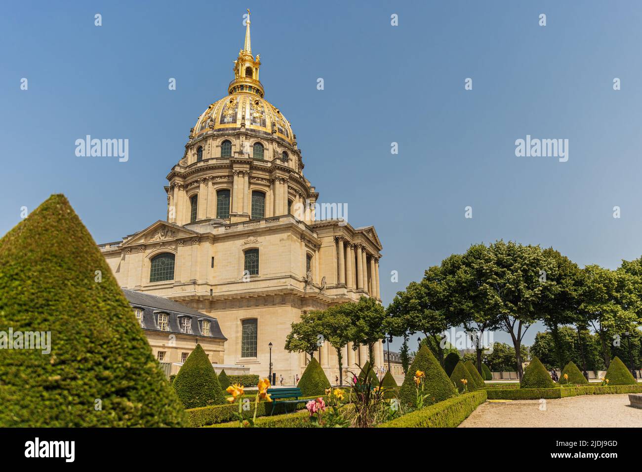 Les Invalides - complex of museums and monuments in Paris, France Stock ...