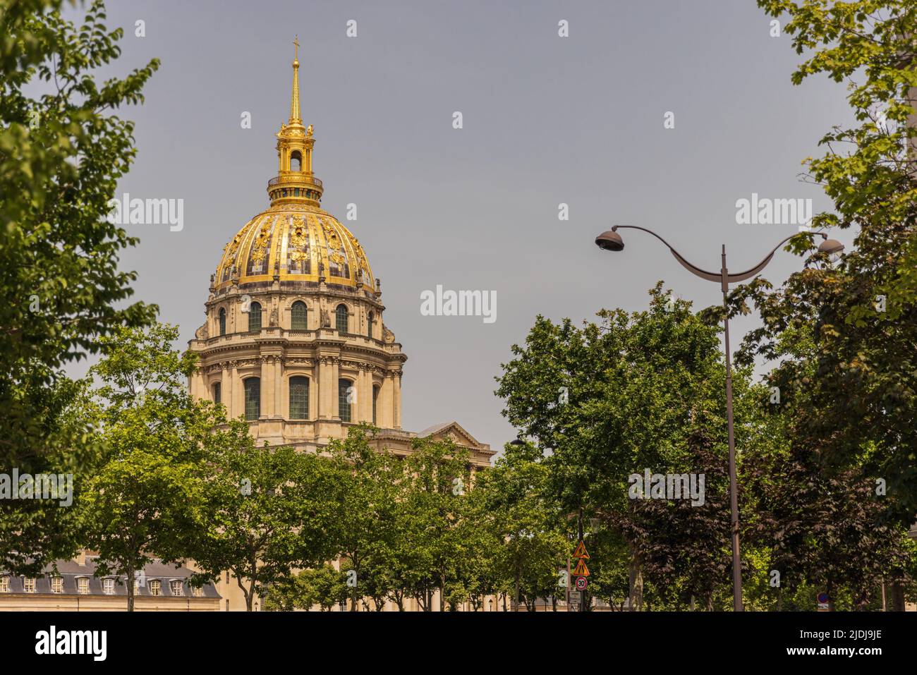 Les Invalides - complex of museums and monuments in Paris, France Stock ...