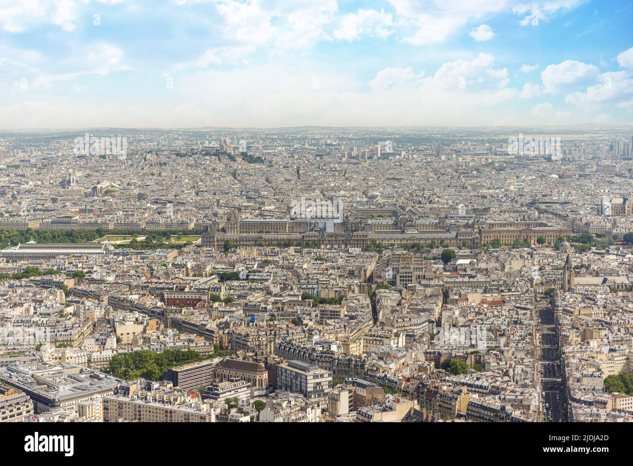Louvre museum aerial hi-res stock photography and images - Alamy
