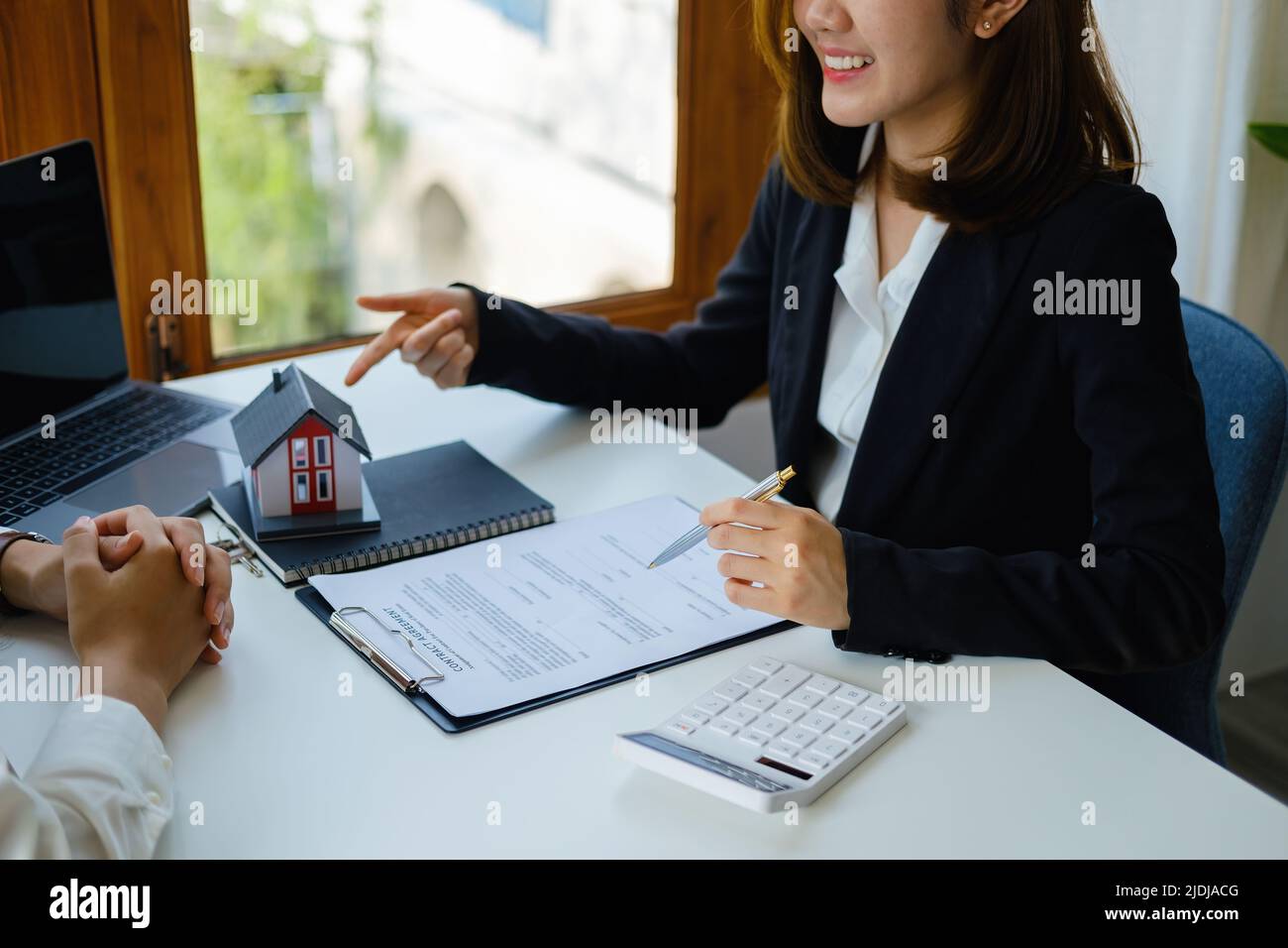 Guarantee, mortgage, agreement, contract, signed, real estate agent ... Guarantee, mortgage, agreement, contract, signed, real estate agent ...