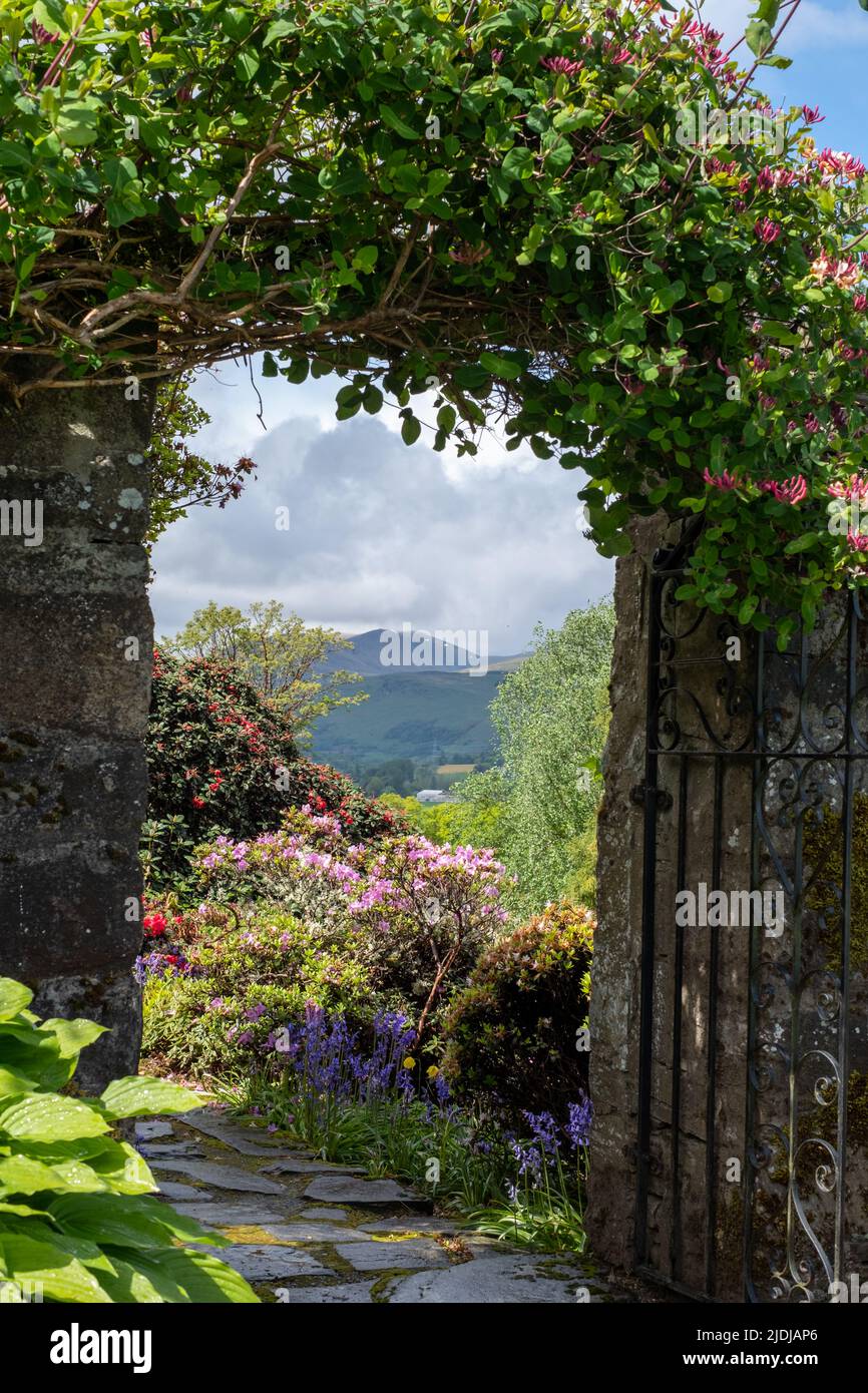Scenic landscape view near Aberfeldy, in Highland Perthshire, Scotland ...