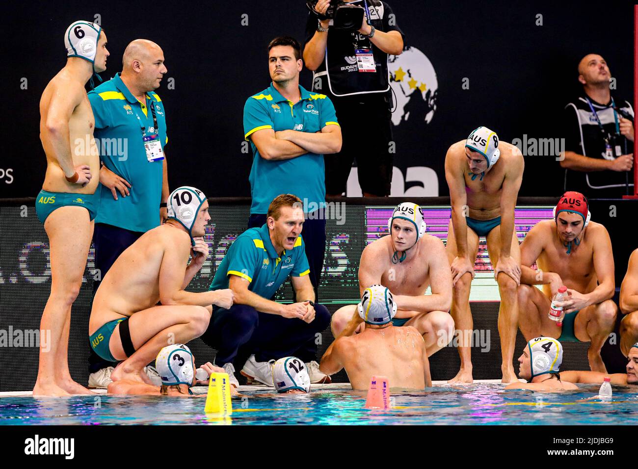 SZEGED, HUNGARY - JUNE 21: Tom McJannett of Australia, Andrew Yanitsas ...