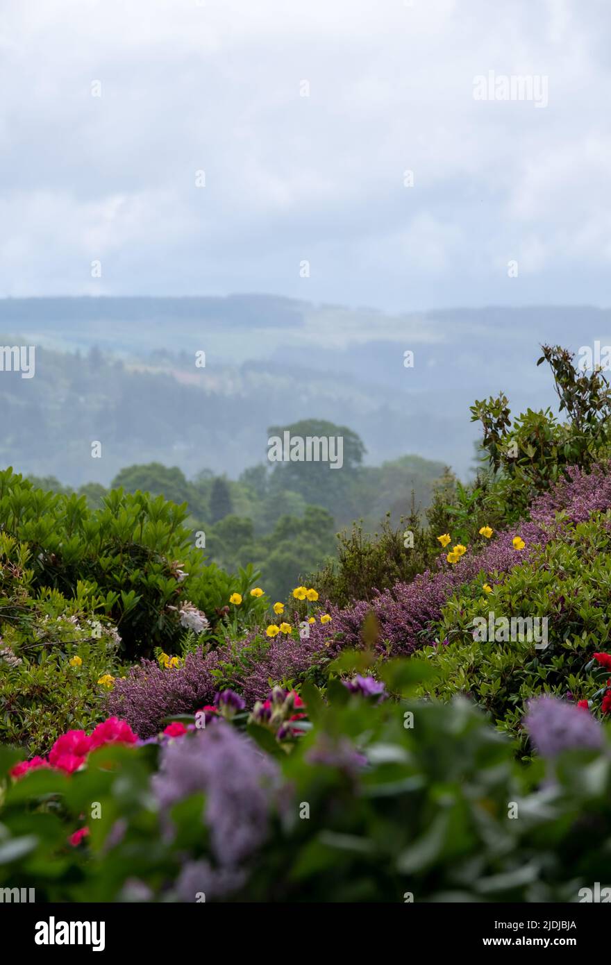 Scenic landscape view near Aberfeldy, in Highland Perthshire, Scotland ...