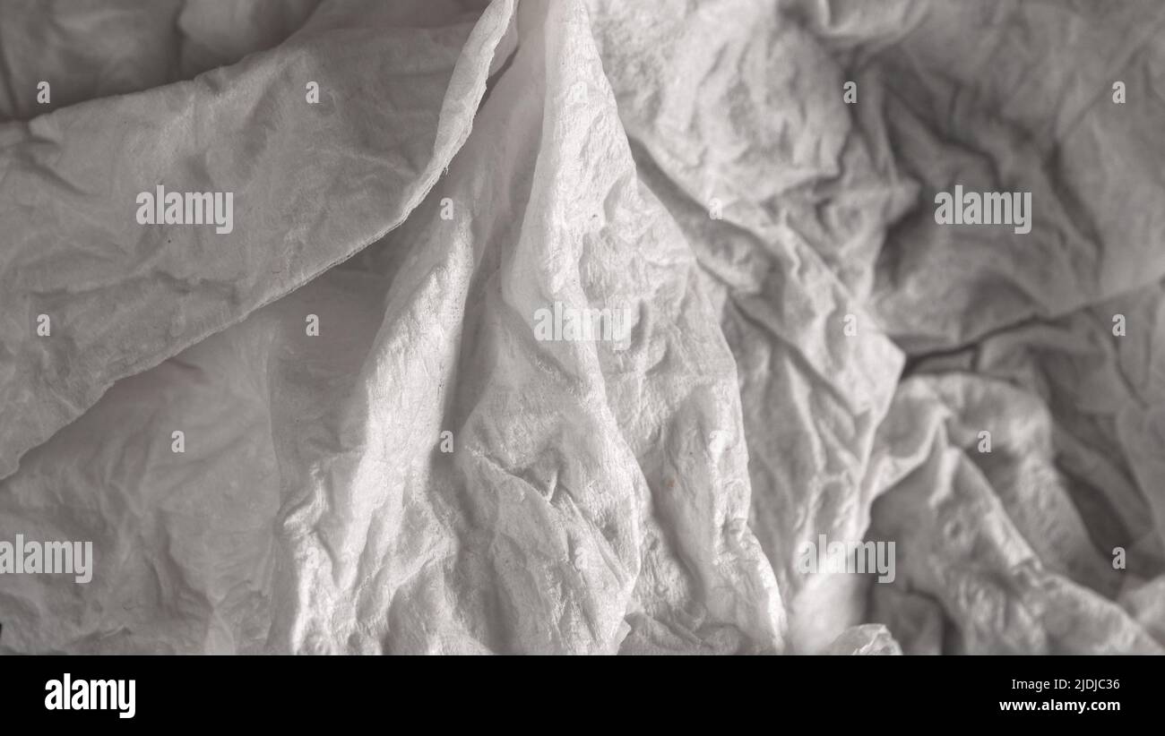 Creative tissue texture, crumpled white paper, special effect ...