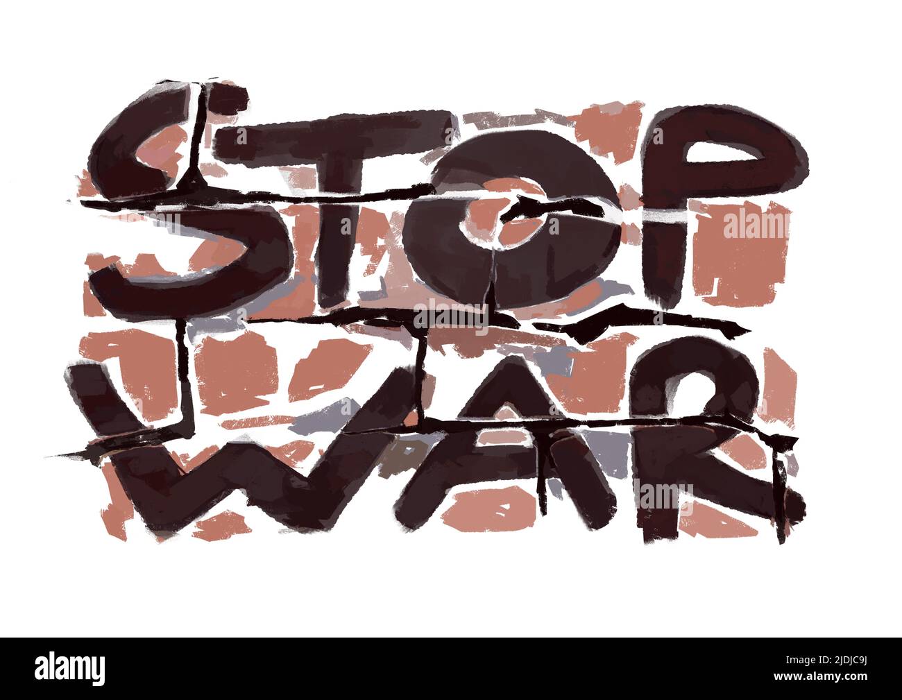 Stop war urban art Cut Out Stock Images & Pictures - Alamy