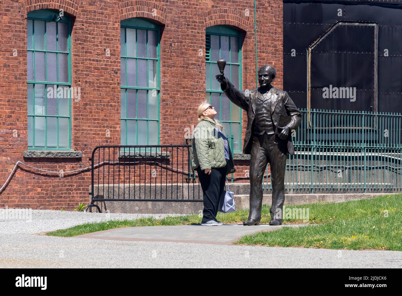 Thomas Edison statue, National Historical Park, West Orange, NJ , USA ...