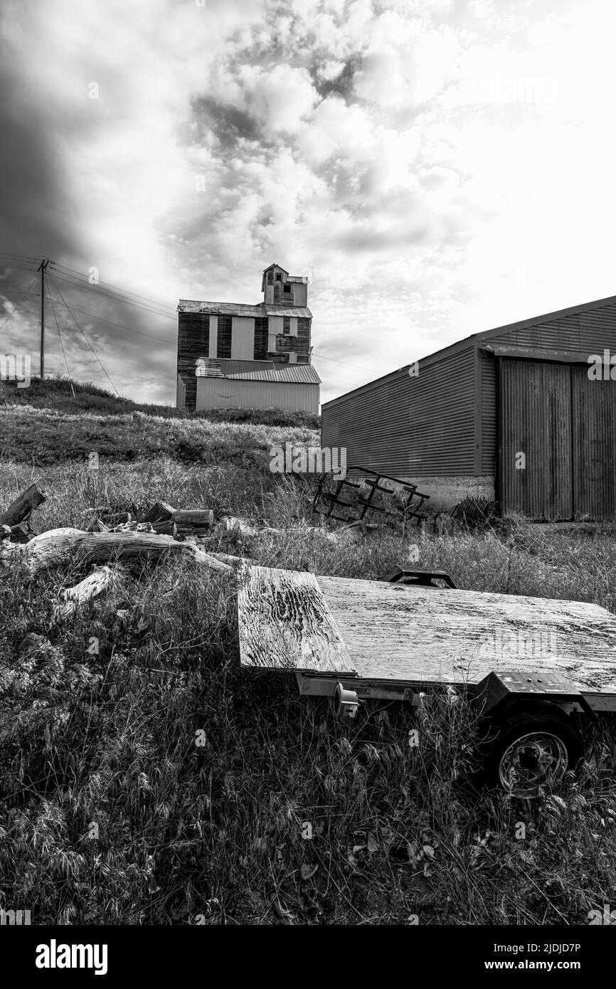Barley storage Black and White Stock Photos & Images - Alamy