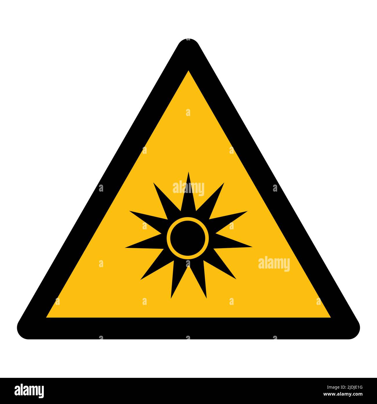 Beware Optical Radiation Symbol Isolate On White Background,Vector ...