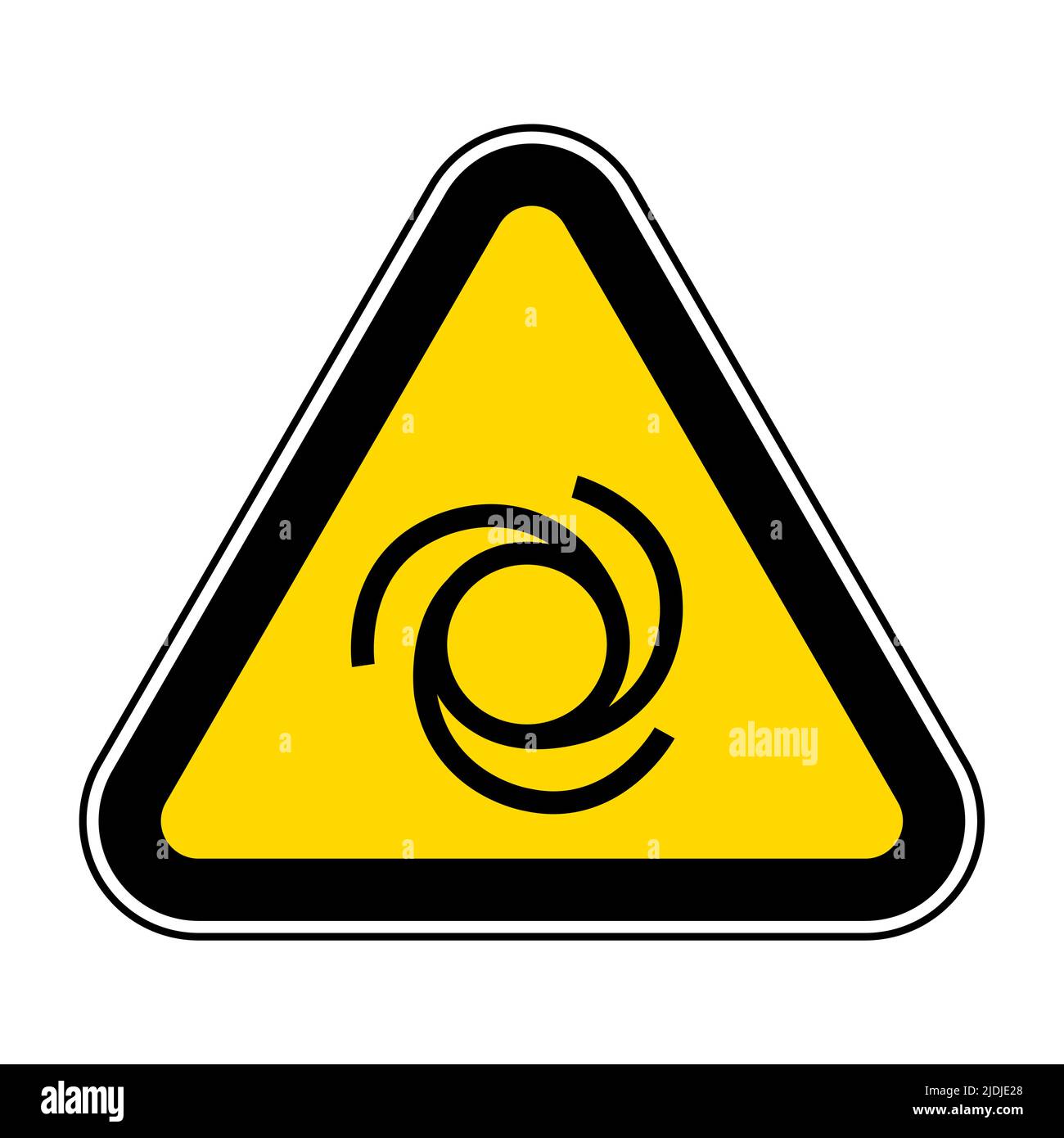 Beware Automatic Start-Up Symbol Sign Isolate On White Background ...