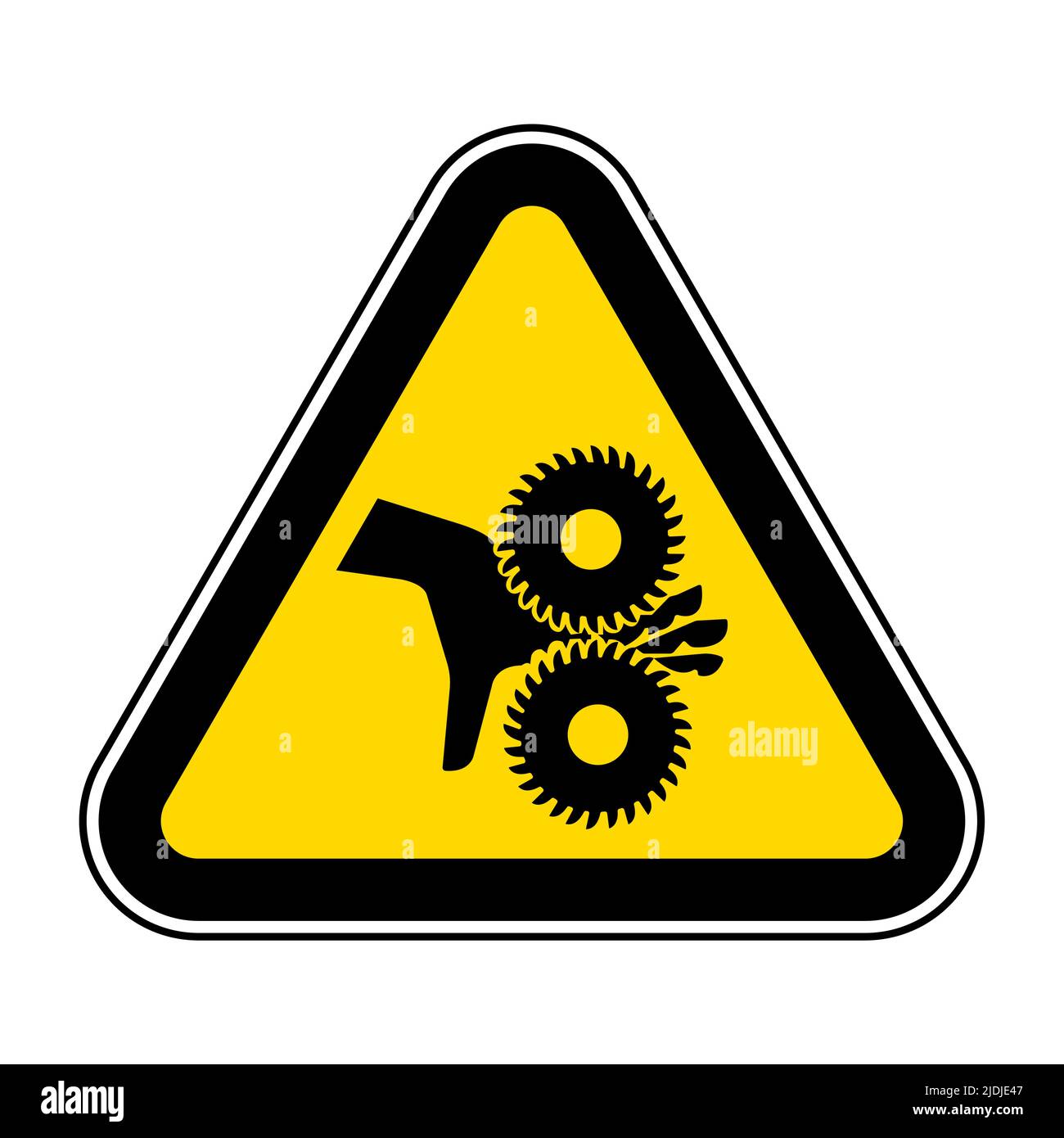 Cutting of Fingers Rotating Blades Symbol Sign, Vector Illustration ...