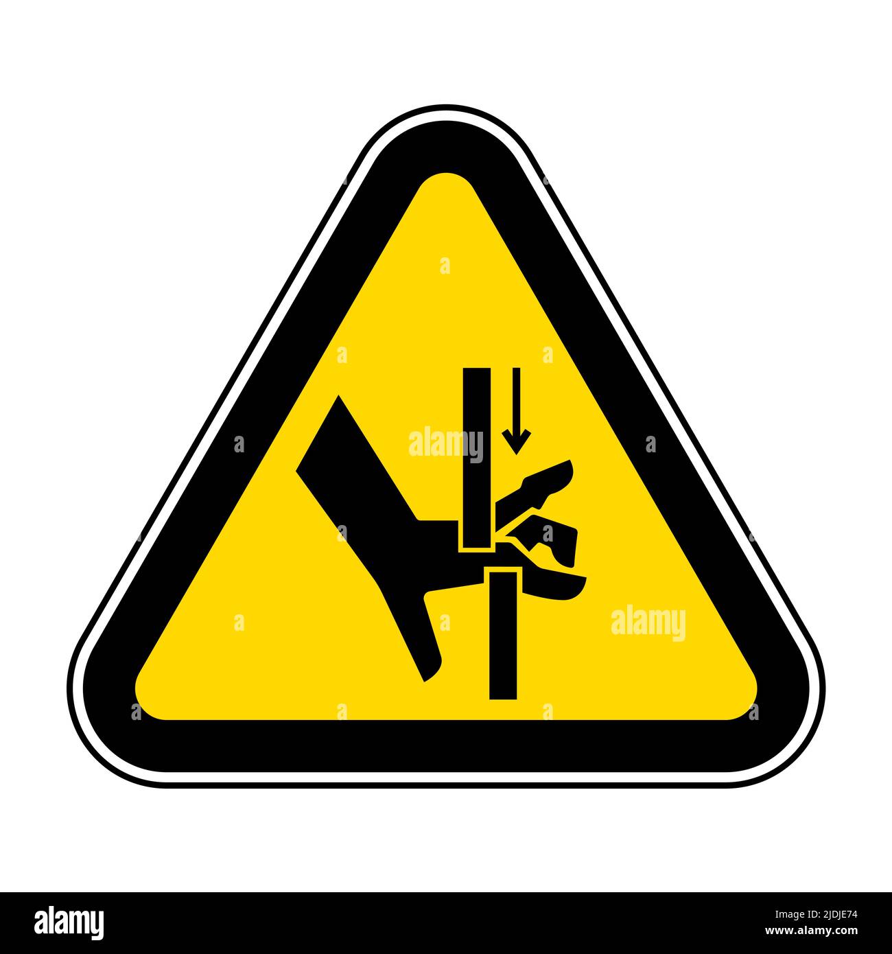 Hand Crush Moving Parts Symbol Sign, Vector Illustration, Isolate On ...