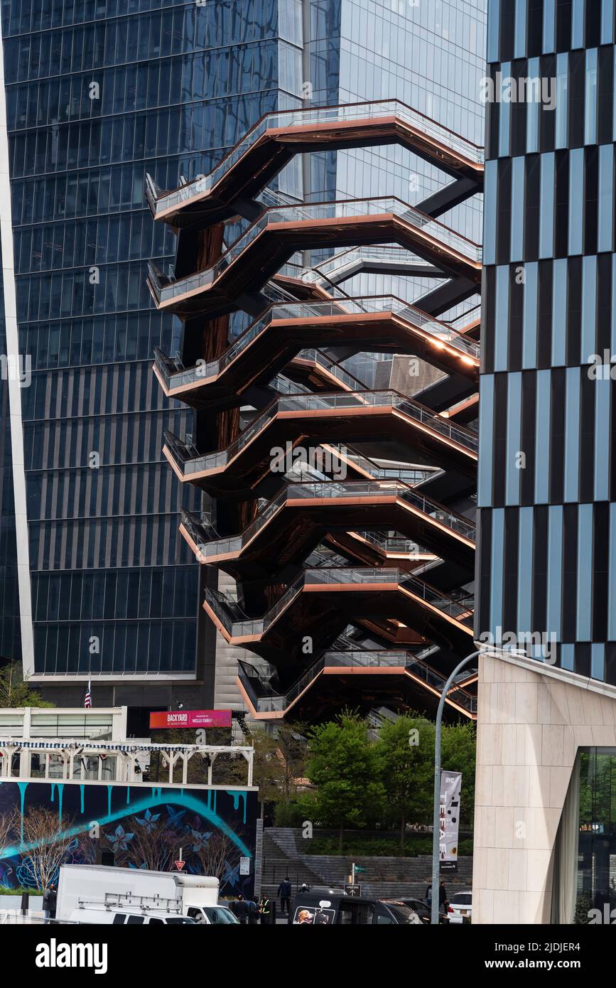 New buildings in New York, Hudson Yards' Vessel , Manhattan, New York ...