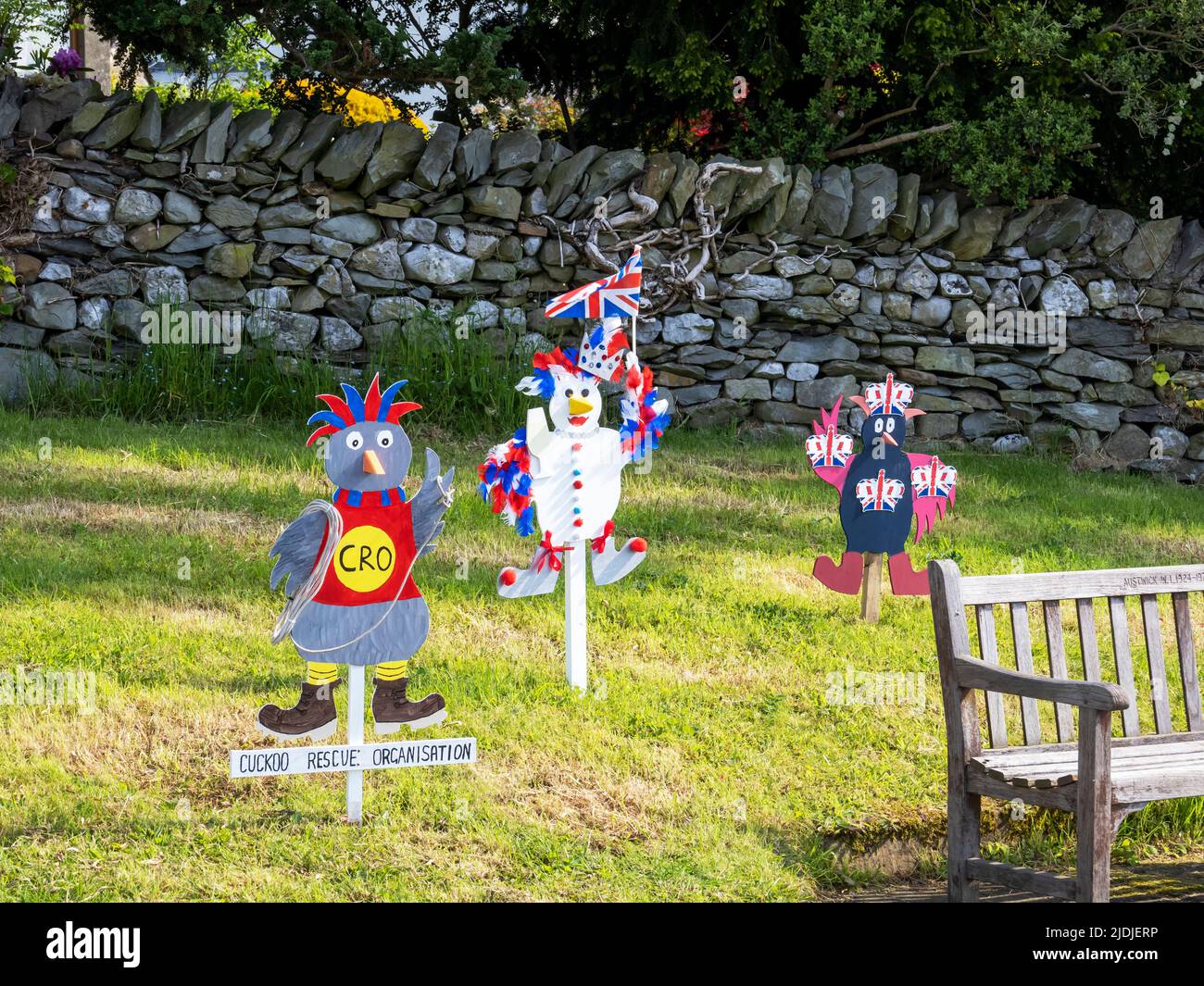 Cuckoo characters at the annual Austwick Cuckoo Festival during the ...