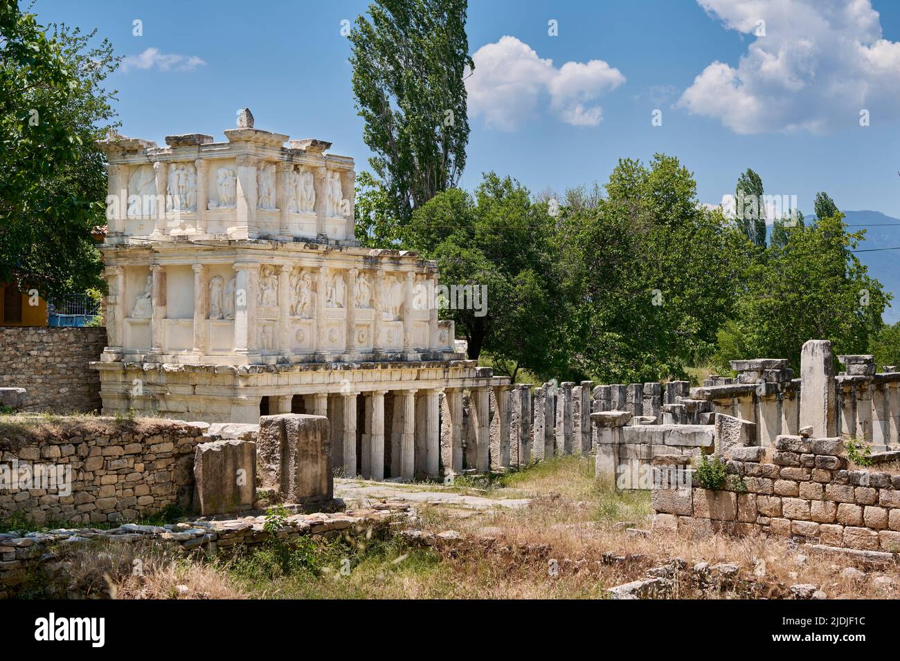 Reliefs of Sebasteion inside museum of Aphrodisias Ancient City, Hall ...