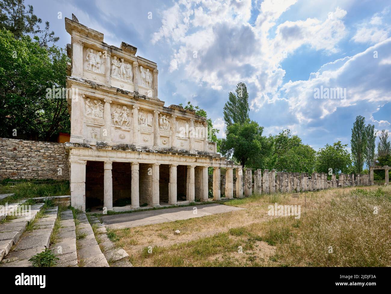 Reliefs of Sebasteion inside museum of Aphrodisias Ancient City, Hall ...