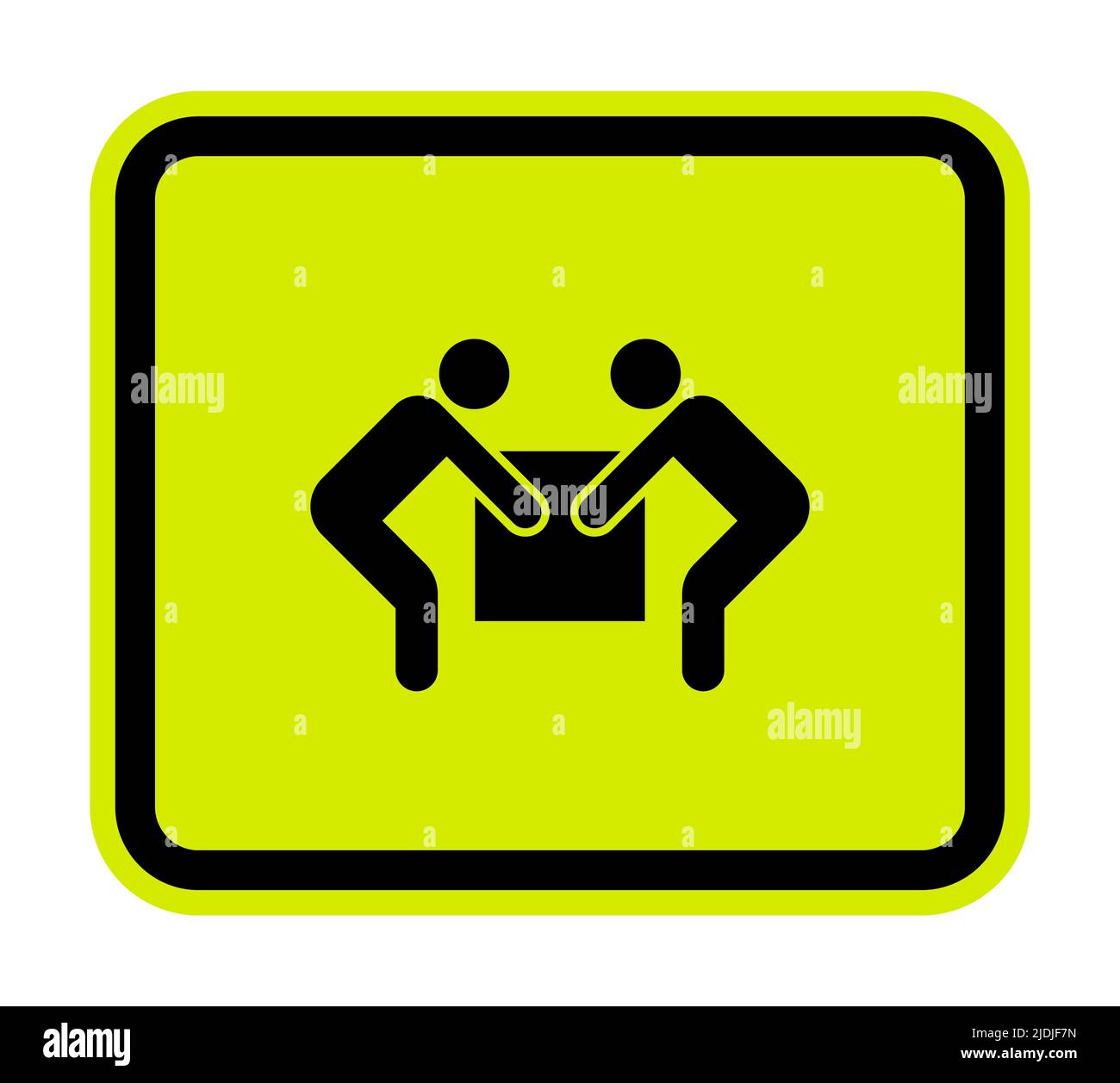Symbol Two Person Lift Sign Isolate On White Background,Vector ...
