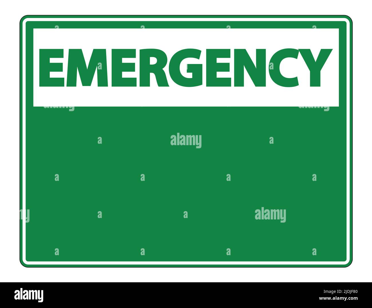 symbol Emergency sign label on white background,vector illustration ...