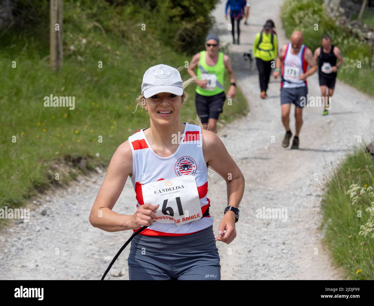 The adults fell race at the annual Austwick Cuckoo Festival, Yorkshire ...