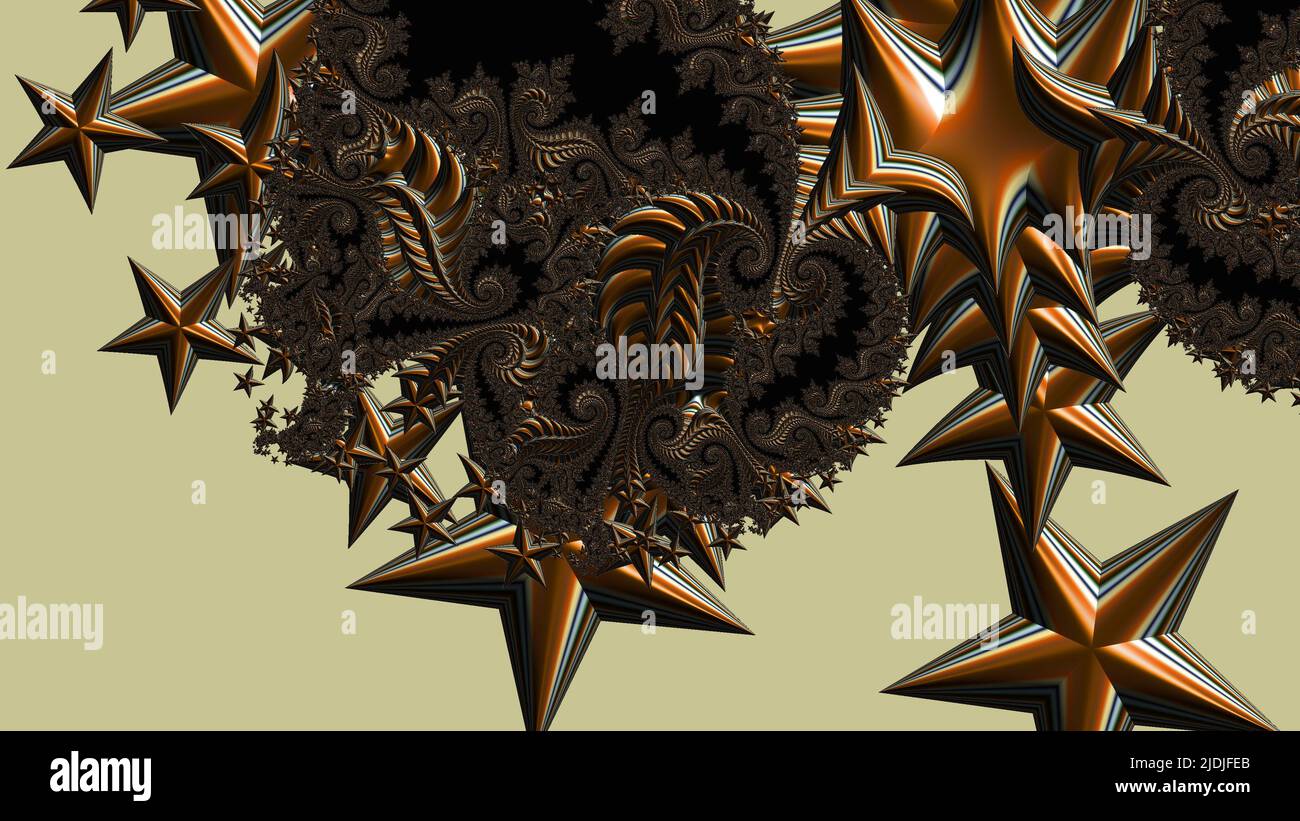 Abstract Computer generated Fractal design. A fractal is a never-ending ...