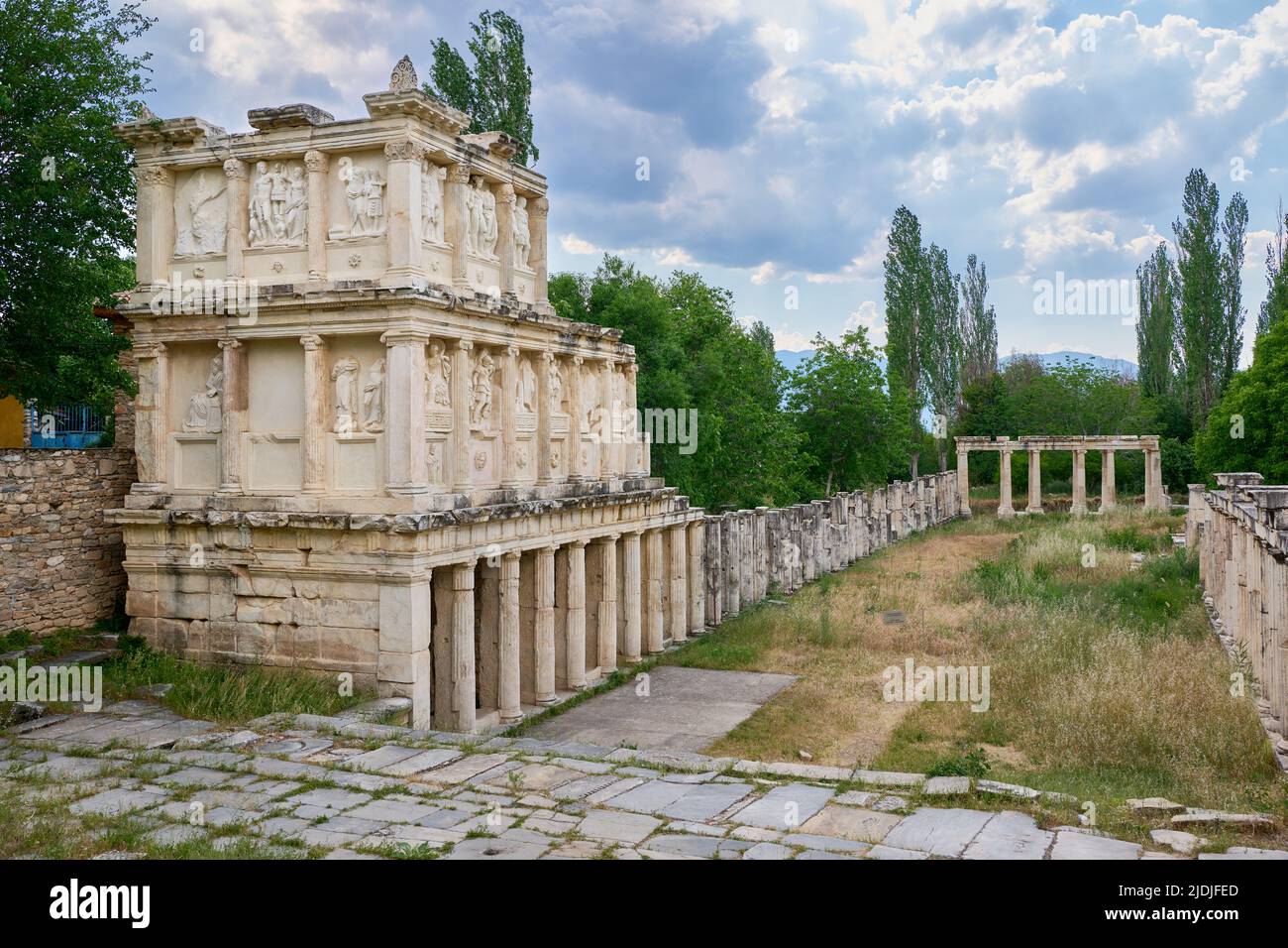 Reliefs of Sebasteion inside museum of Aphrodisias Ancient City, Hall ...