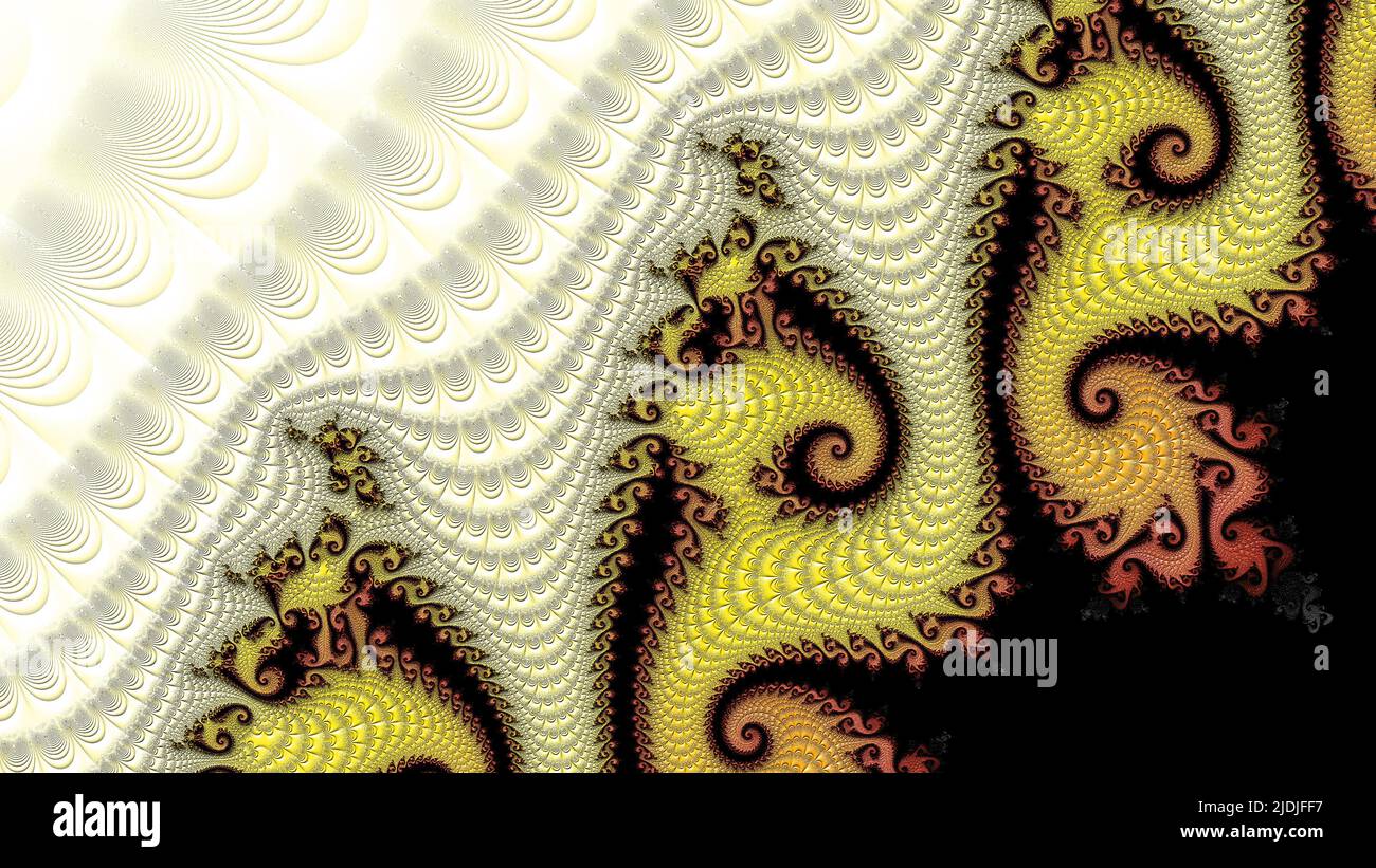 Abstract Computer generated Fractal design. A fractal is a never-ending ...