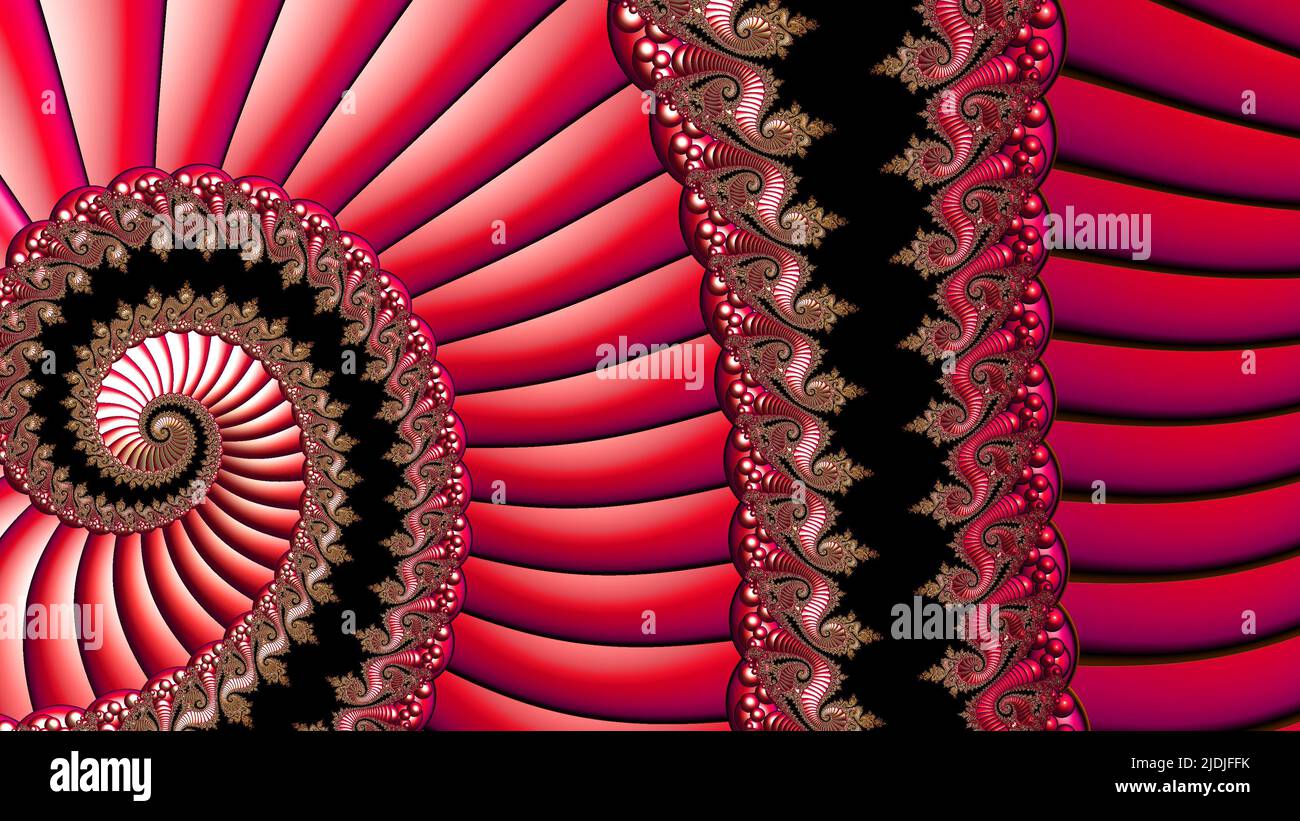 Abstract Computer generated Fractal design. A fractal is a never-ending ...