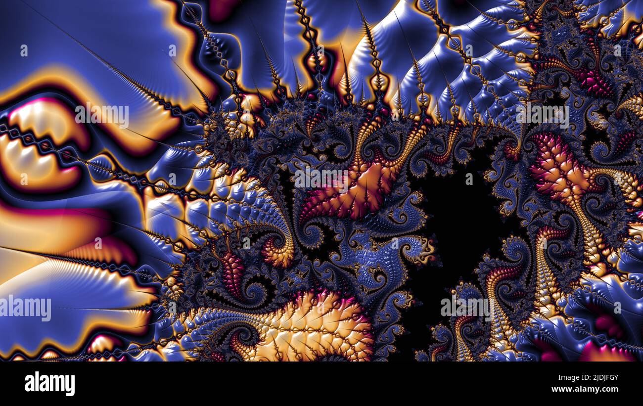 Abstract Computer generated Fractal design. A fractal is a never-ending ...