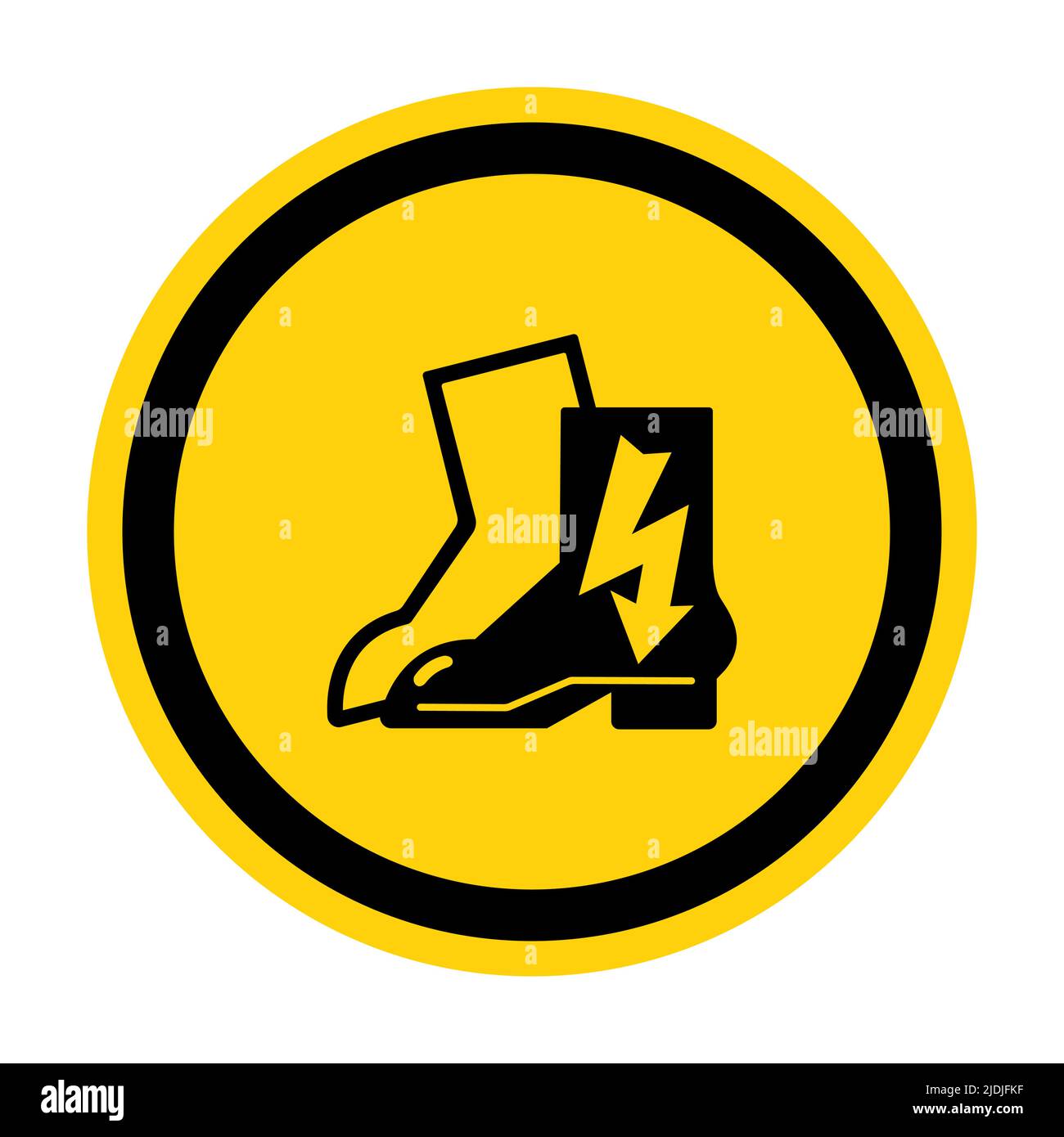 Man with safety shoes Stock Vector Images - Alamy
