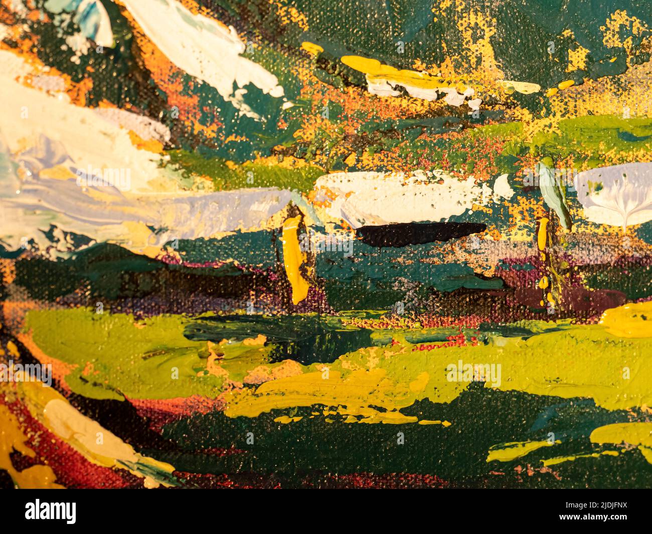 sunlight on an oil painting Stock Photo - Alamy