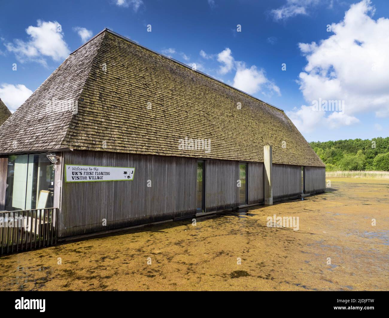 The floating visitor centre at Brockhole Nature reserve on the River ...