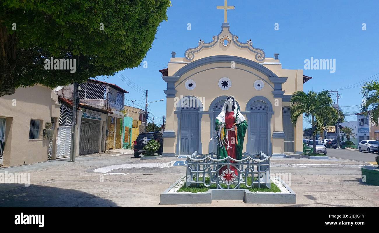 Matriz de Santa Luzia church, Barra dos Coqueiros, Sergipe, Brazil ...