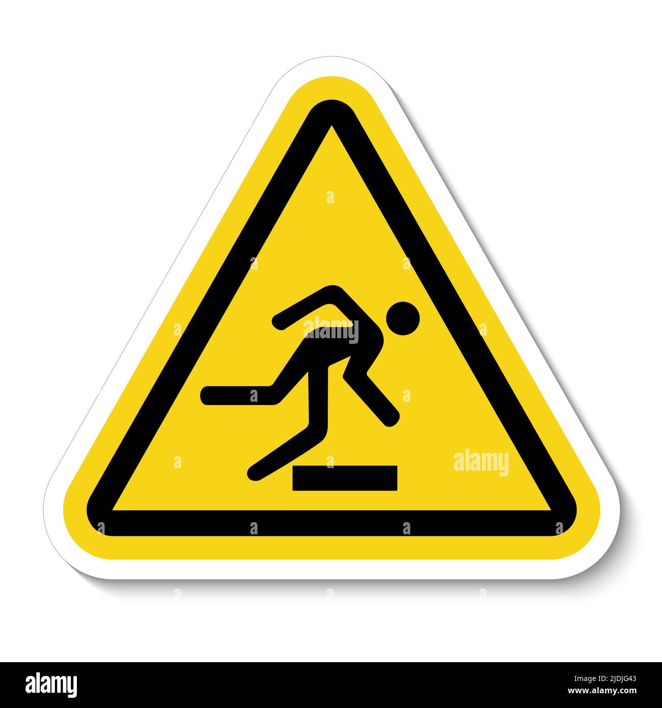 Beware Obstacles Symbol Sign Isolate On White Background,Vector ...