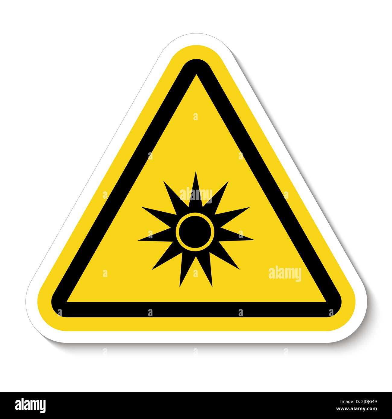 Beware Optical Radiation Symbol Isolate On White Background,Vector ...