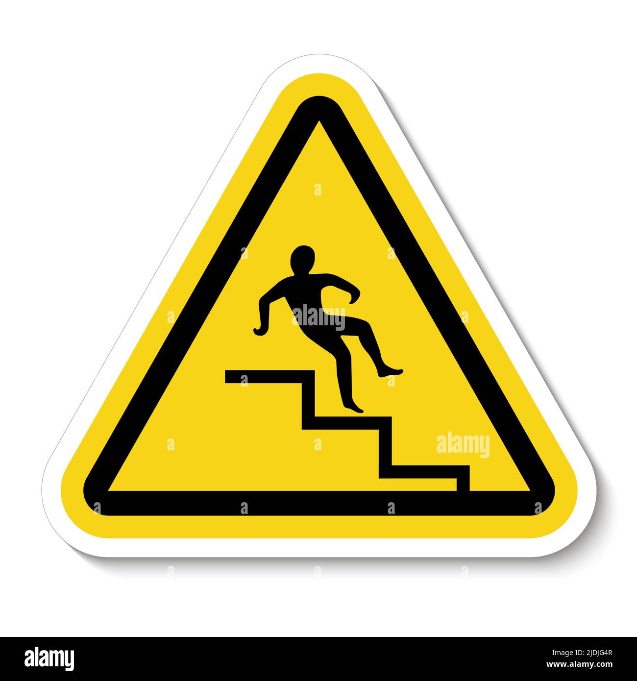 Beware Step Symbol Isolate On White Background,Vector Illustration EPS ...