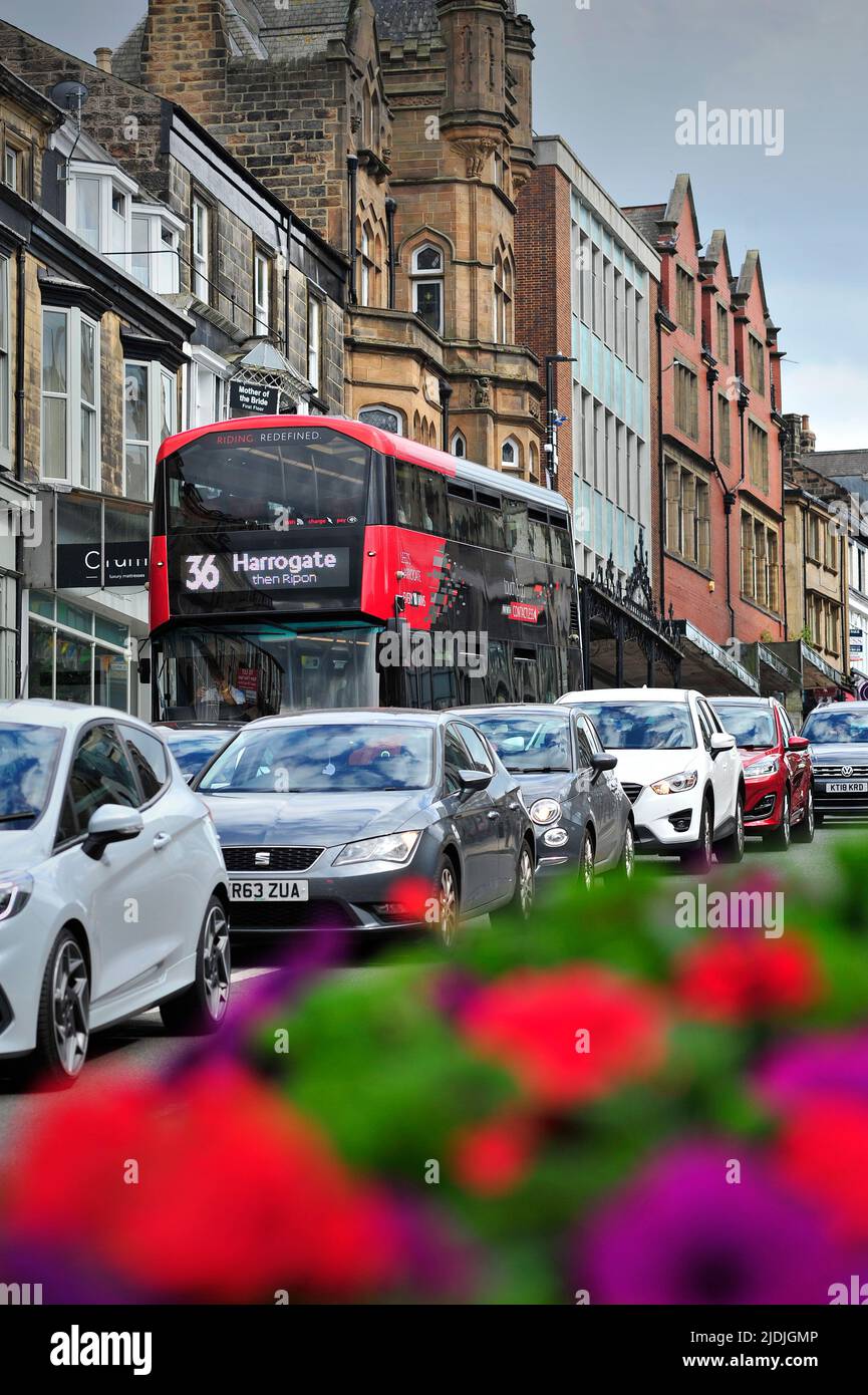 Street scene Harrogate North Yorkshire England UK Stock Photo - Alamy