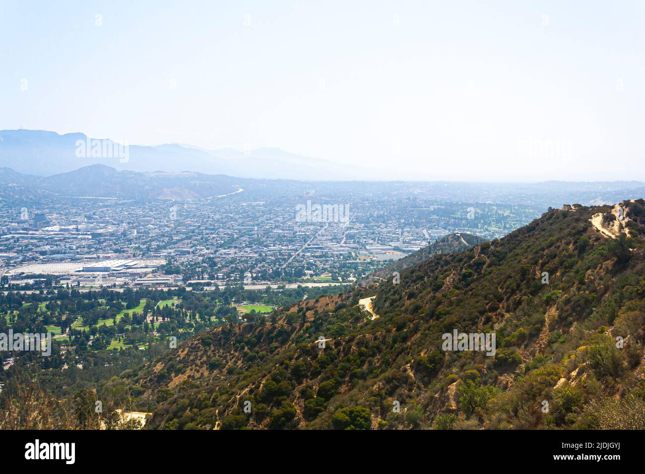 A view of the Los Angeles skyline Stock Photo - Alamy