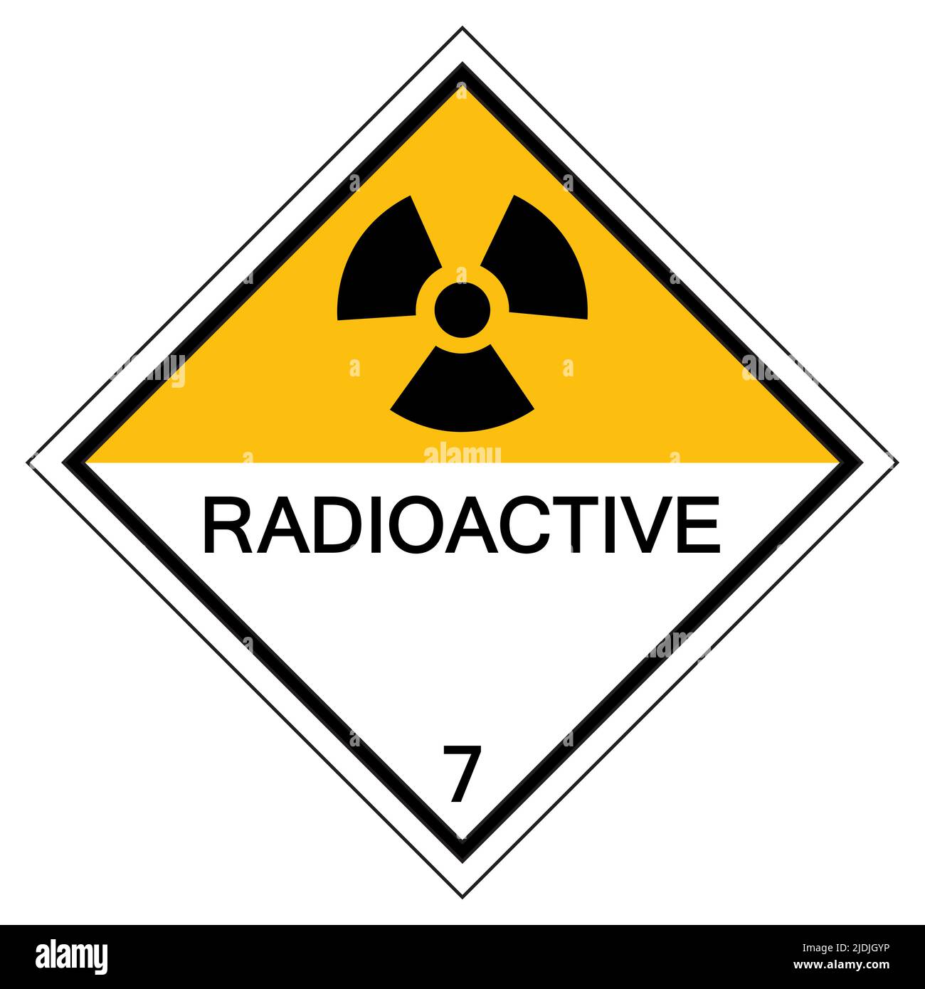 Warning Radioactive Symbol Sign Isolate On White Background,Vector ...