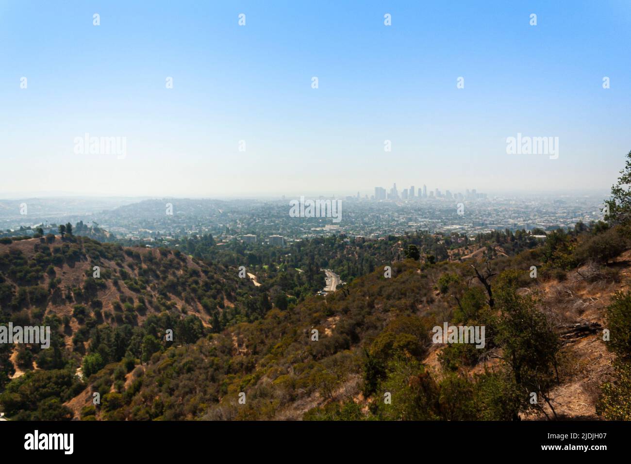 A view of the Los Angeles skyline Stock Photo - Alamy