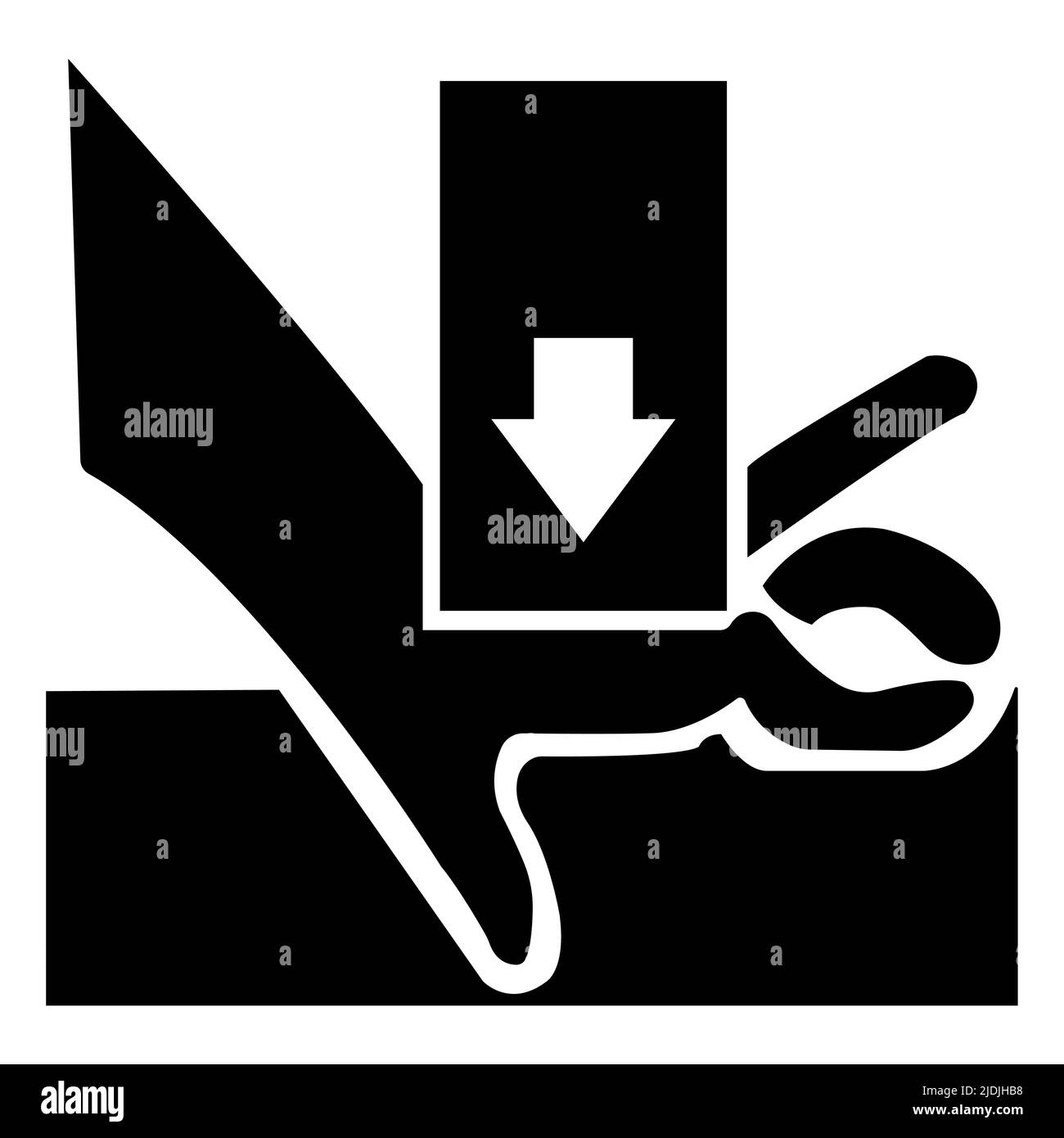 Beware You Hand When Using Silkscreen Symbol Stock Vector Image & Art ...