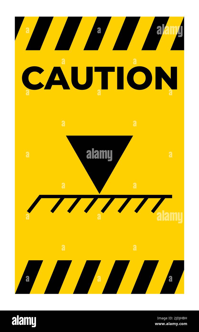 Limit Overhead Height Symbol Sign Isolate On White Background,Vector ...