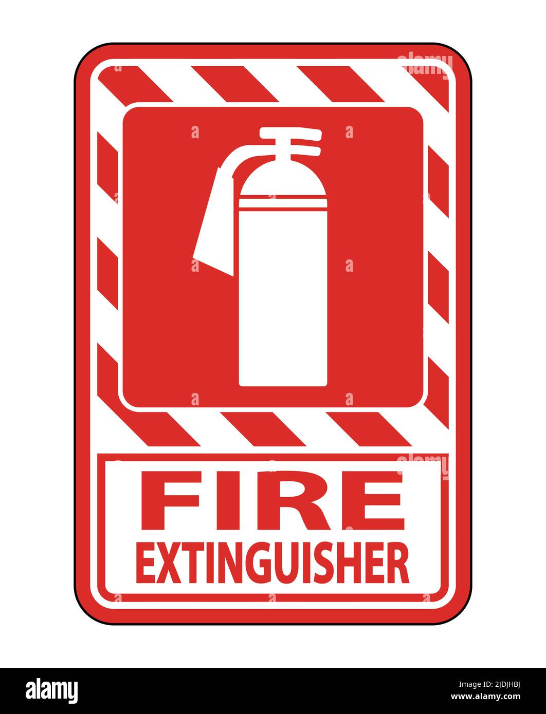 Fire Extinguisher Sign on white background,Vector Illustration Stock ...