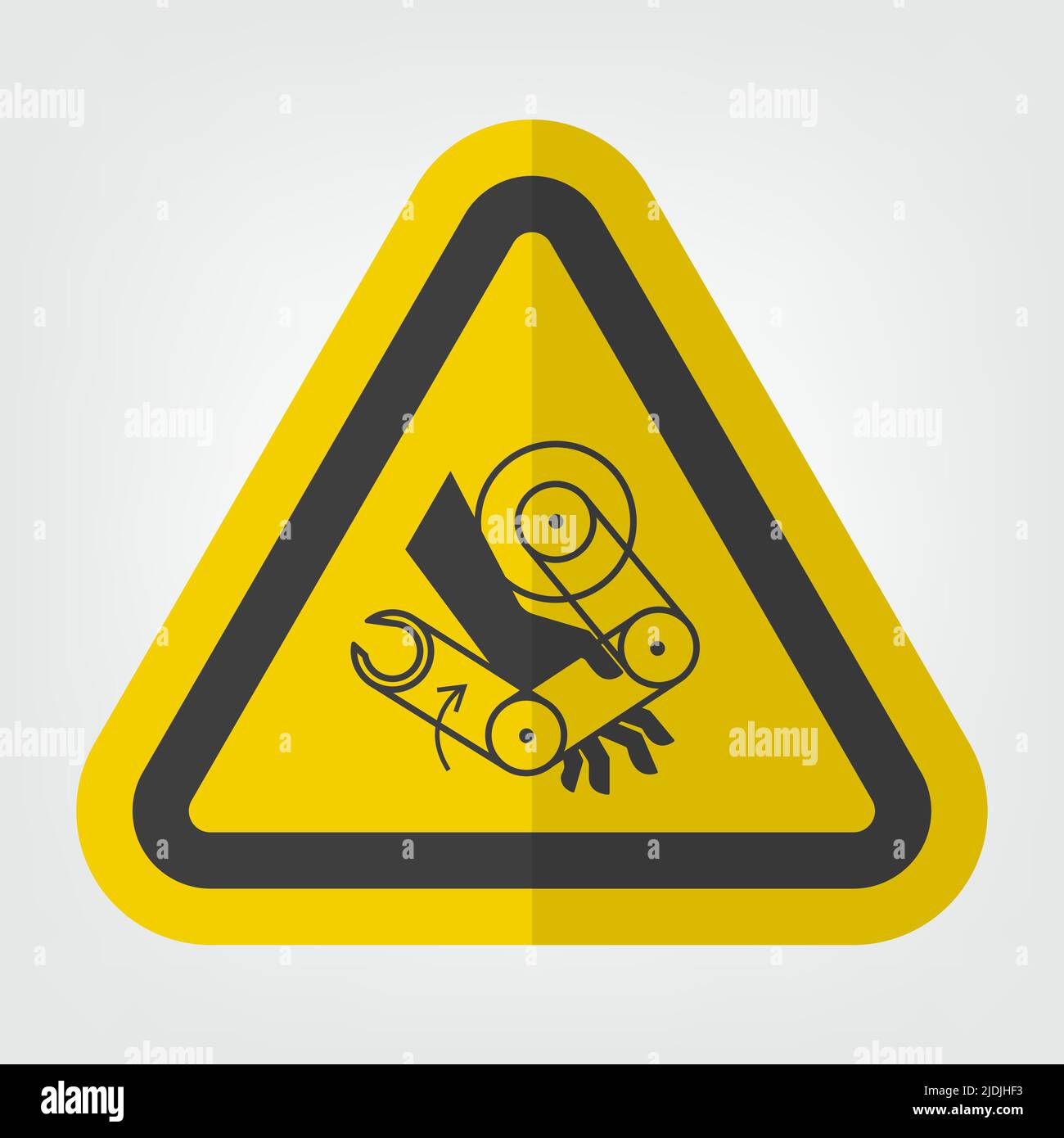 Hand Crush Robot Symbol Sign Isolate On White Background,Vector ...