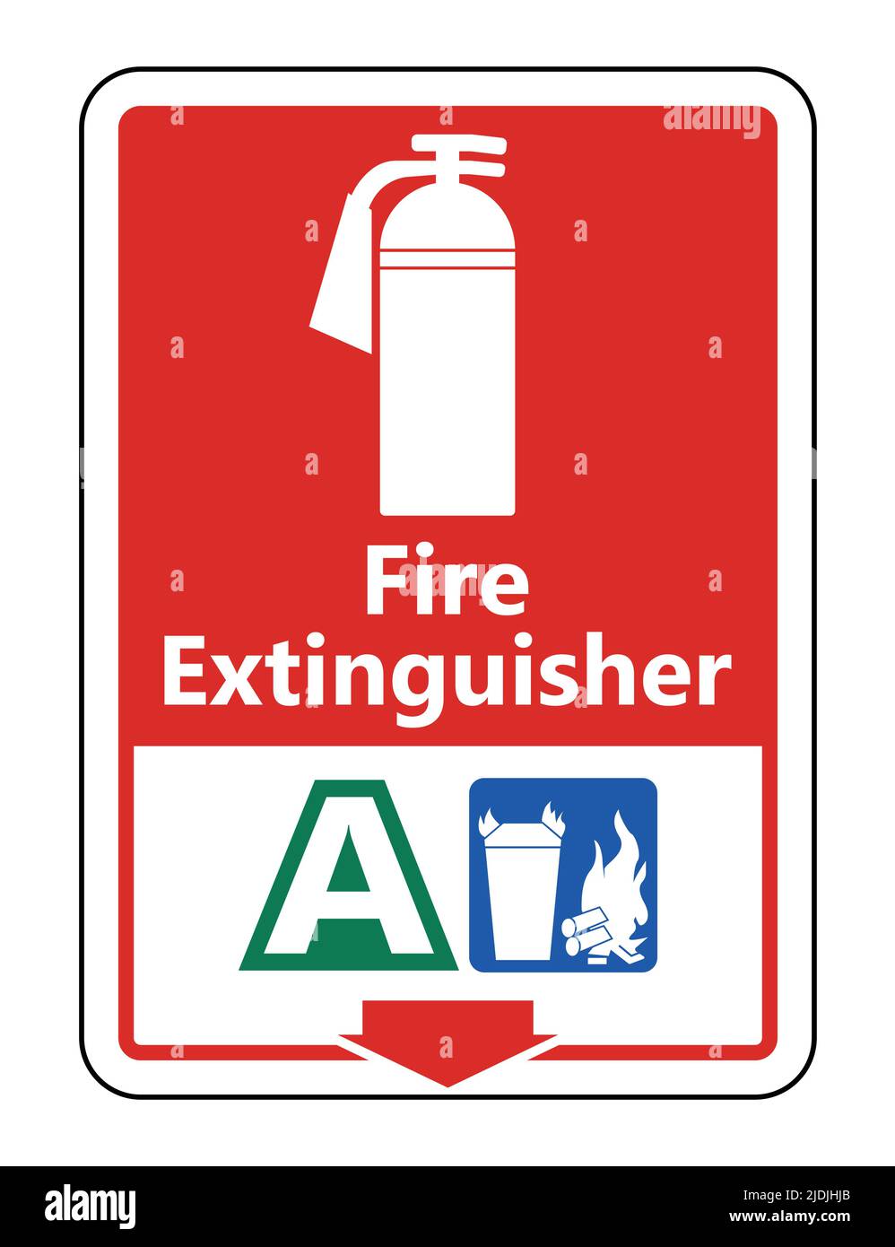 Symbol Fire Extinguisher A Sign on white background,Vector illustration ...